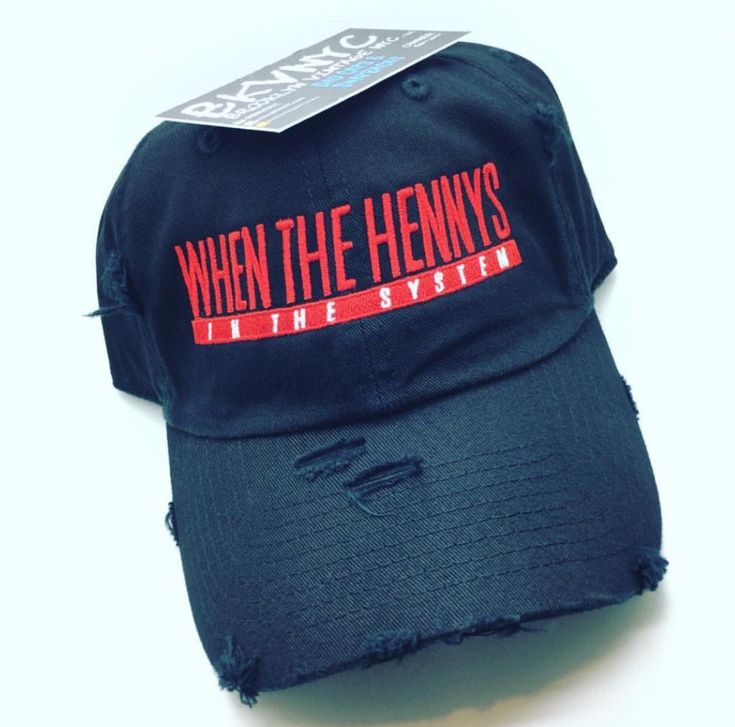 Black Henny System Dad Cap Hat – The Vintage NYC
