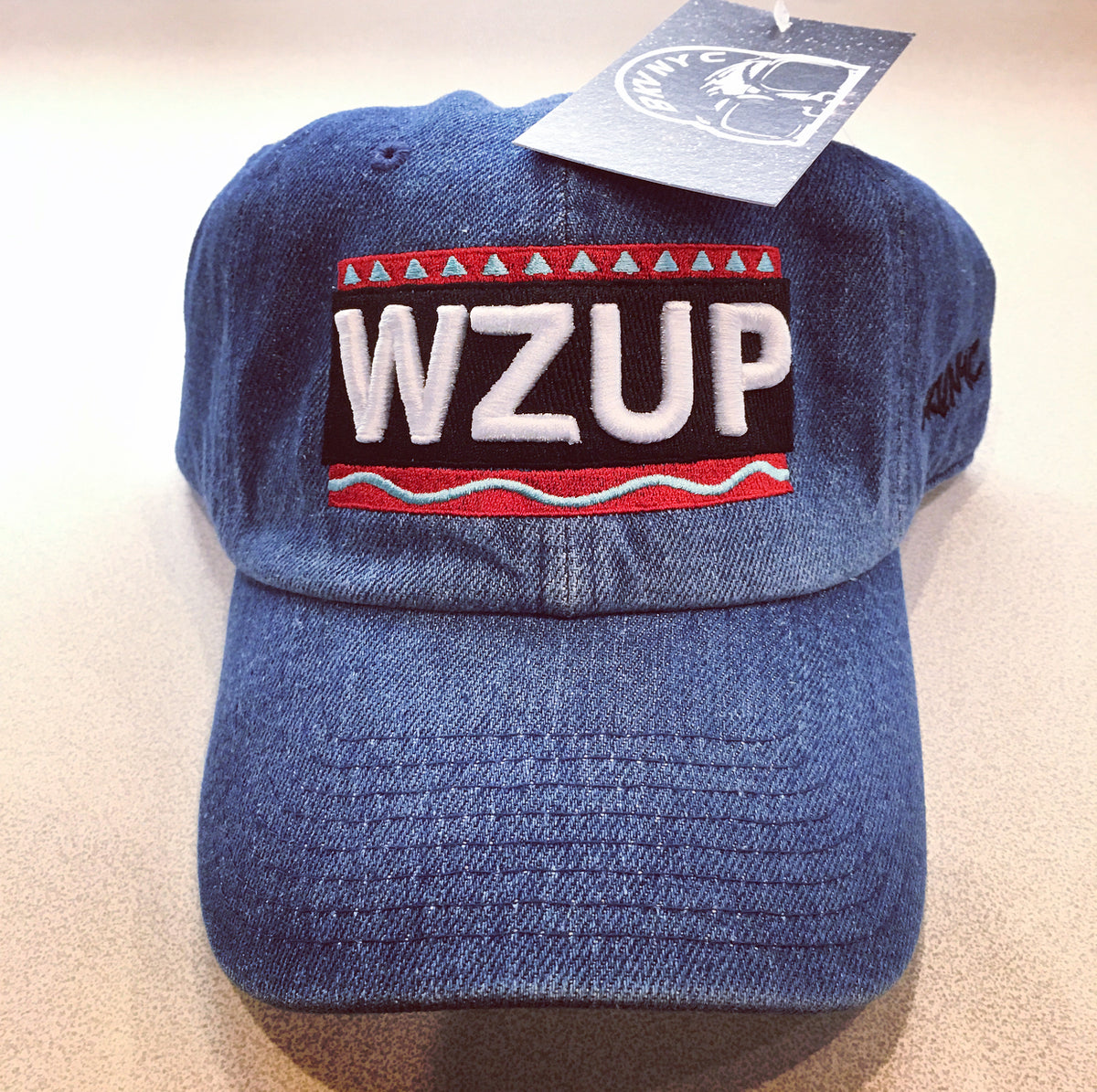 Denim WZUP Dad Cap Hat – The Vintage NYC