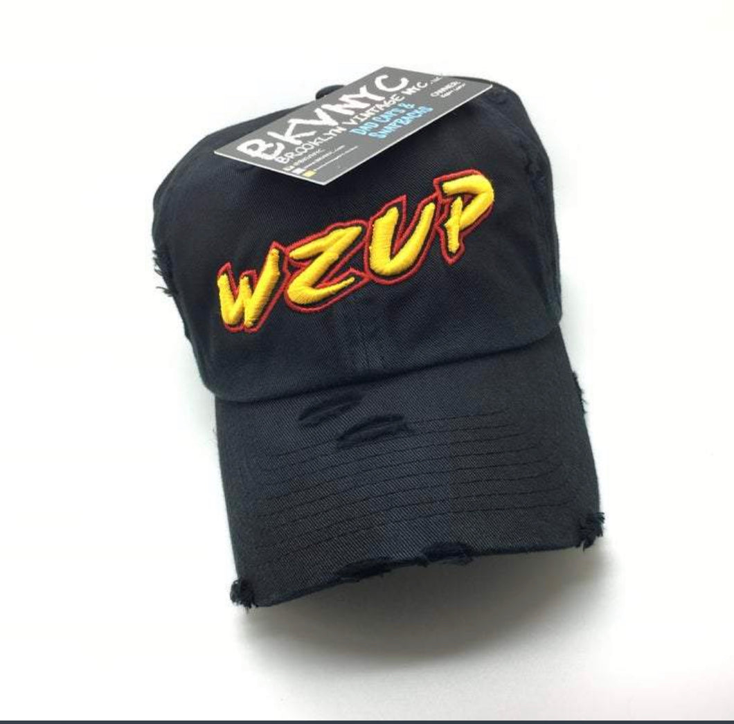 Black WZUP Dad Cap Hat – The Vintage NYC